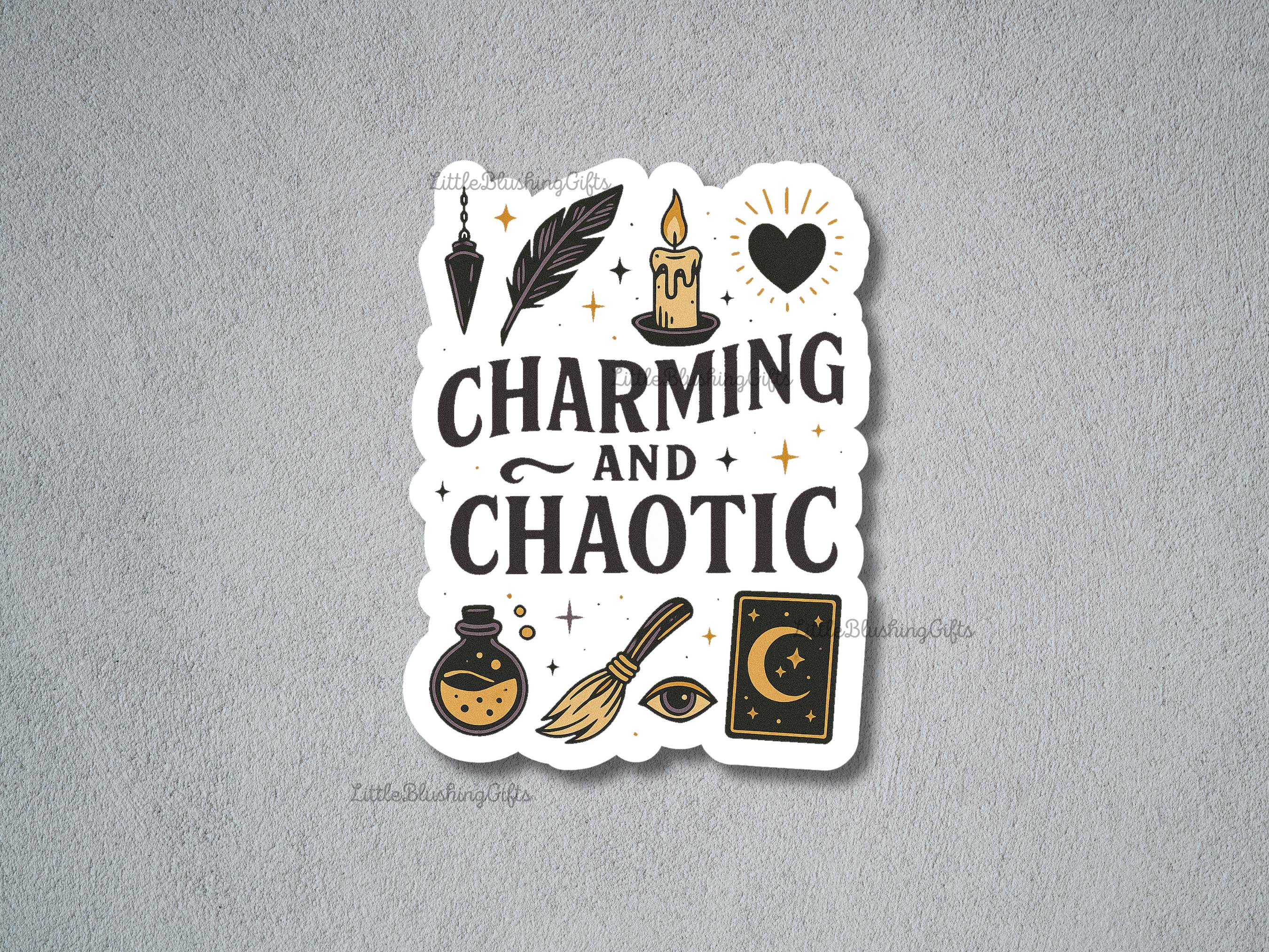 Cute Spooky Magical Sticker, Witchy Vibes Sticker, Goose and Animal ...