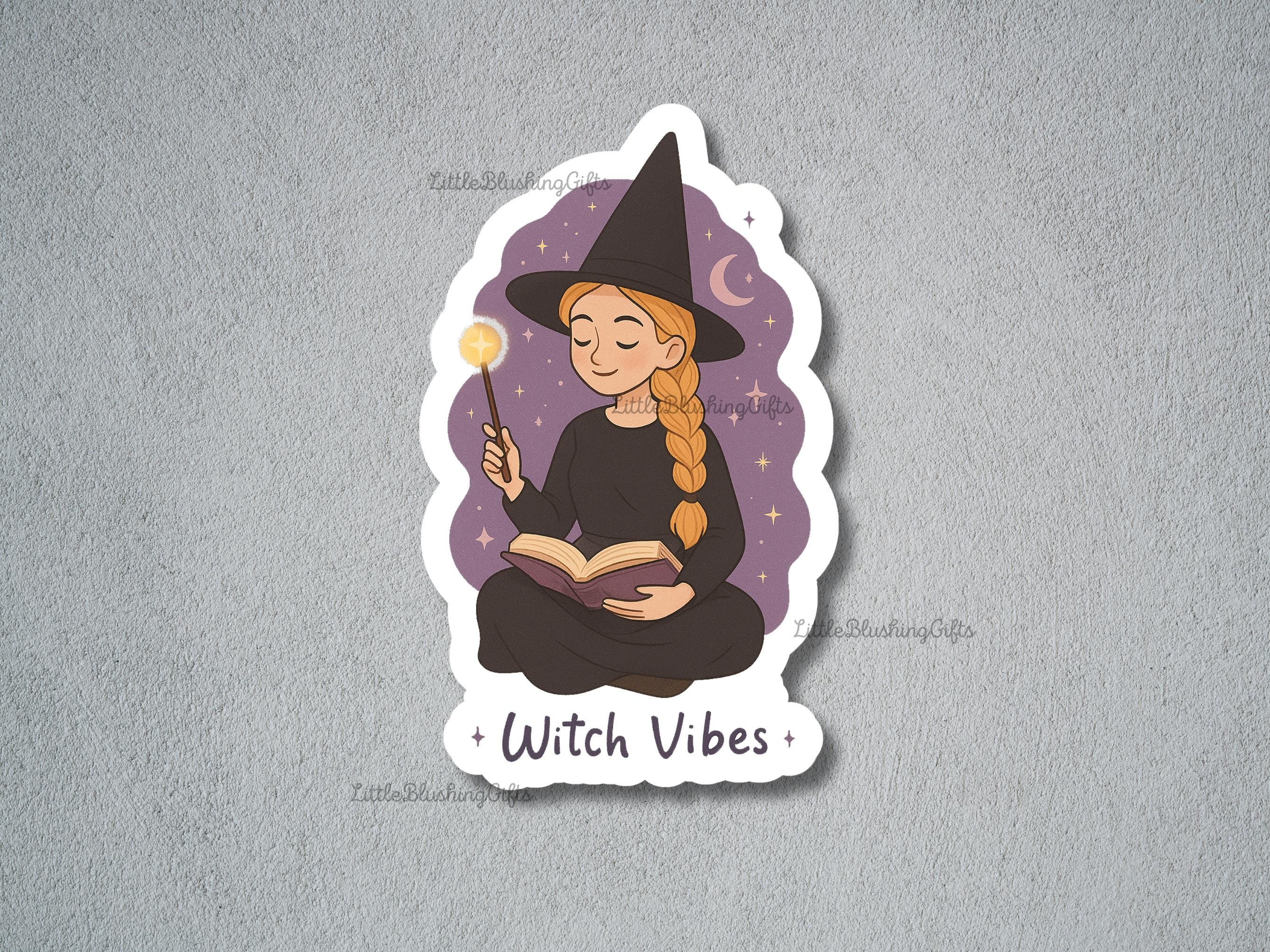 Cute Spooky Magical Sticker, Witchy Vibes Sticker, Goose and Animal ...
