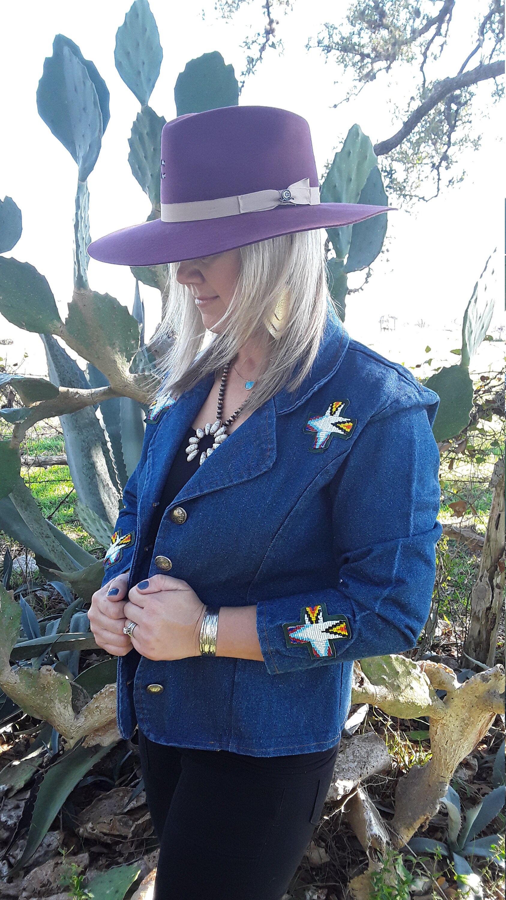 This Rockin' C Original, is a One of a Kind Blue Denim Jacket, and is a ...