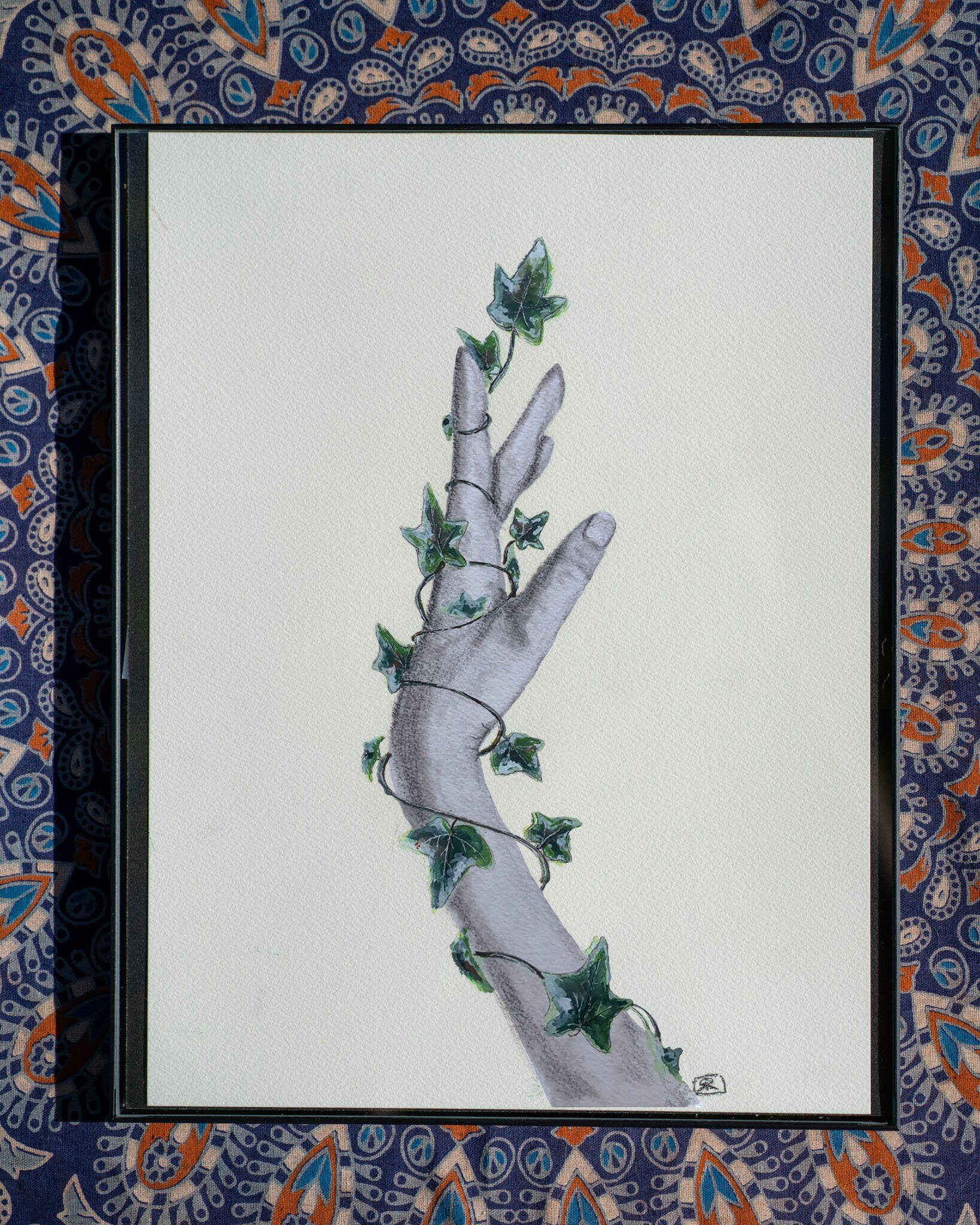 Ivy Hand Watercolor Painting | Plant Art | 11x14 8x10 5x7 - Etsy
