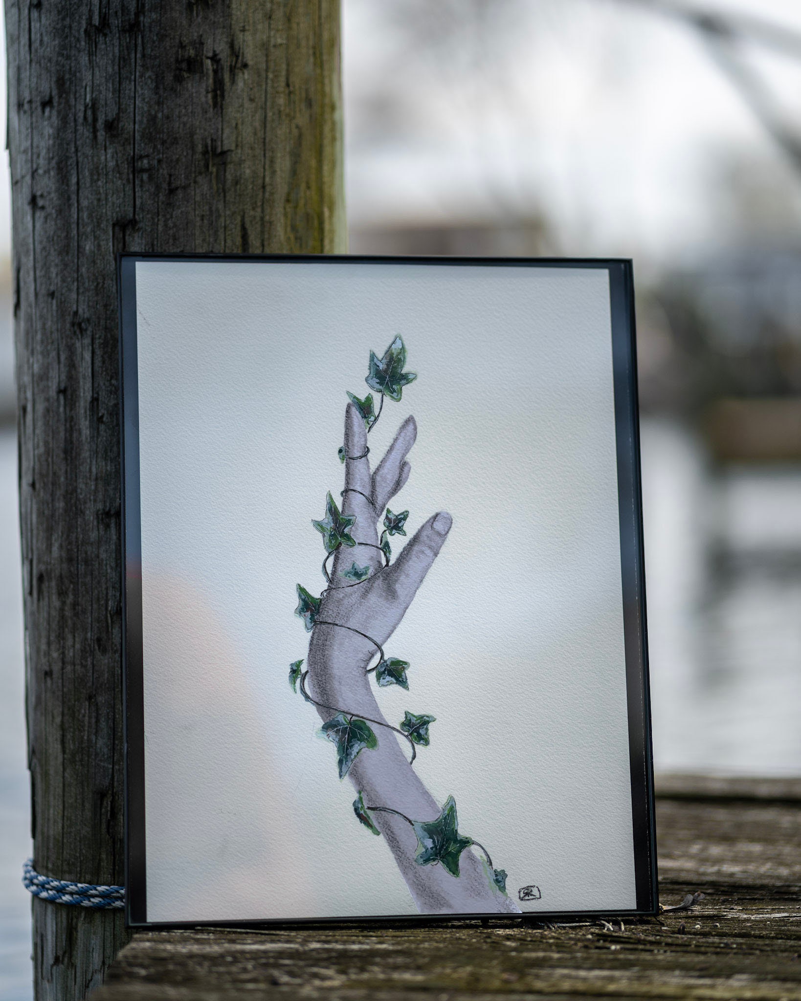Ivy Hand Watercolor Painting | Plant Art | 11x14 8x10 5x7 - Etsy
