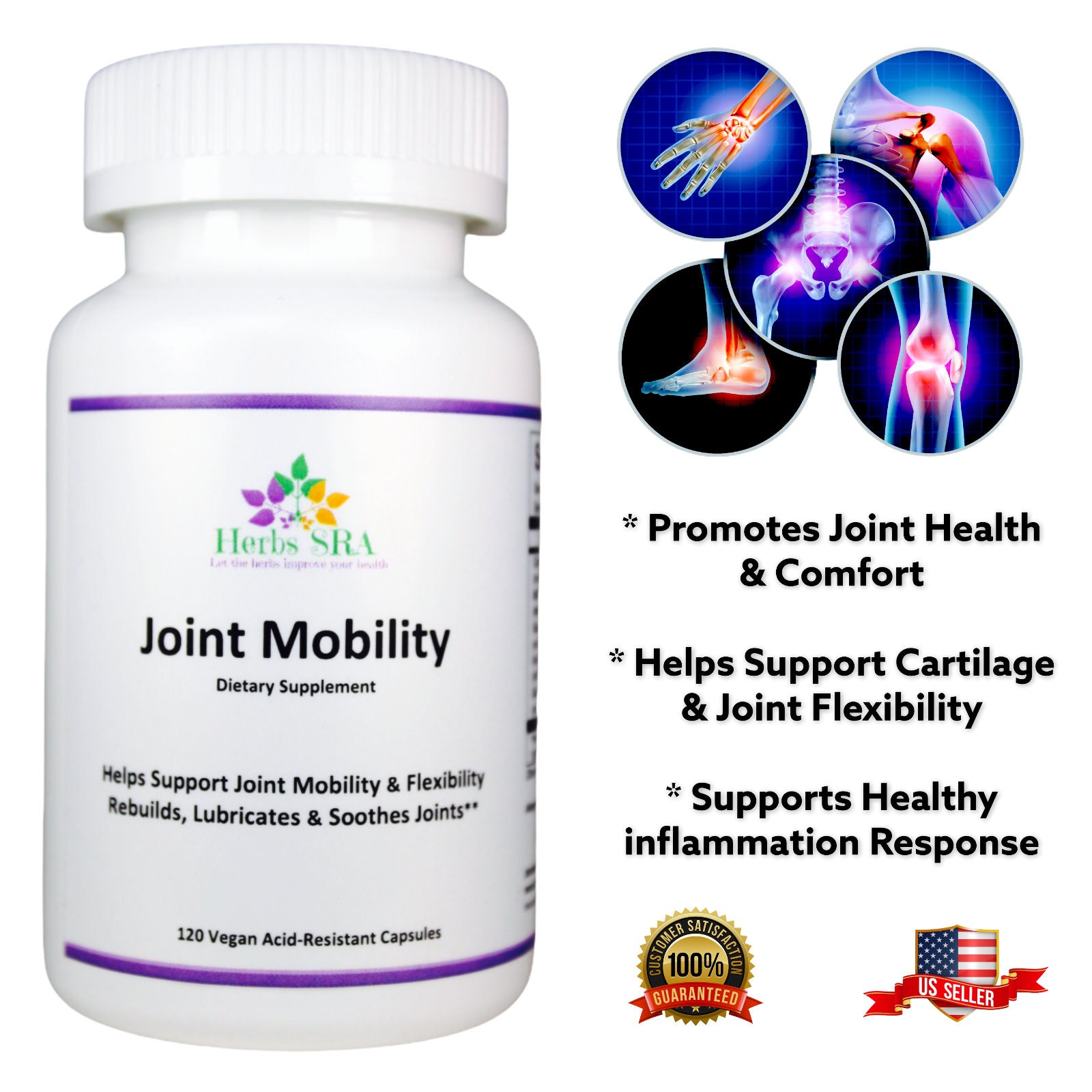 Joint Mobility, 120 Capsules, Boost Flexibility, Increase Mobility ...