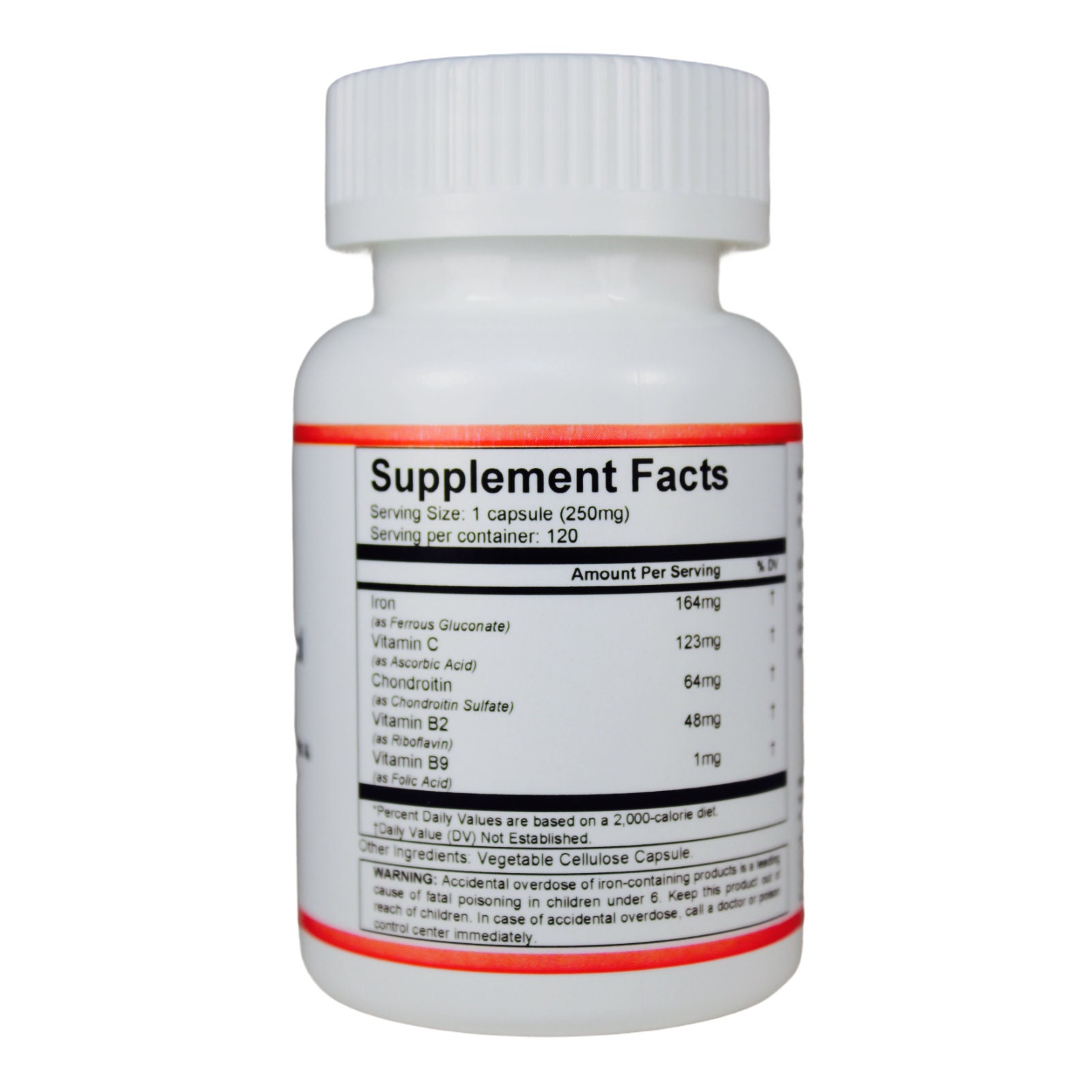 Anemia Control, 120 Capsules Boost Red Blood Cells Iron Supplement ...