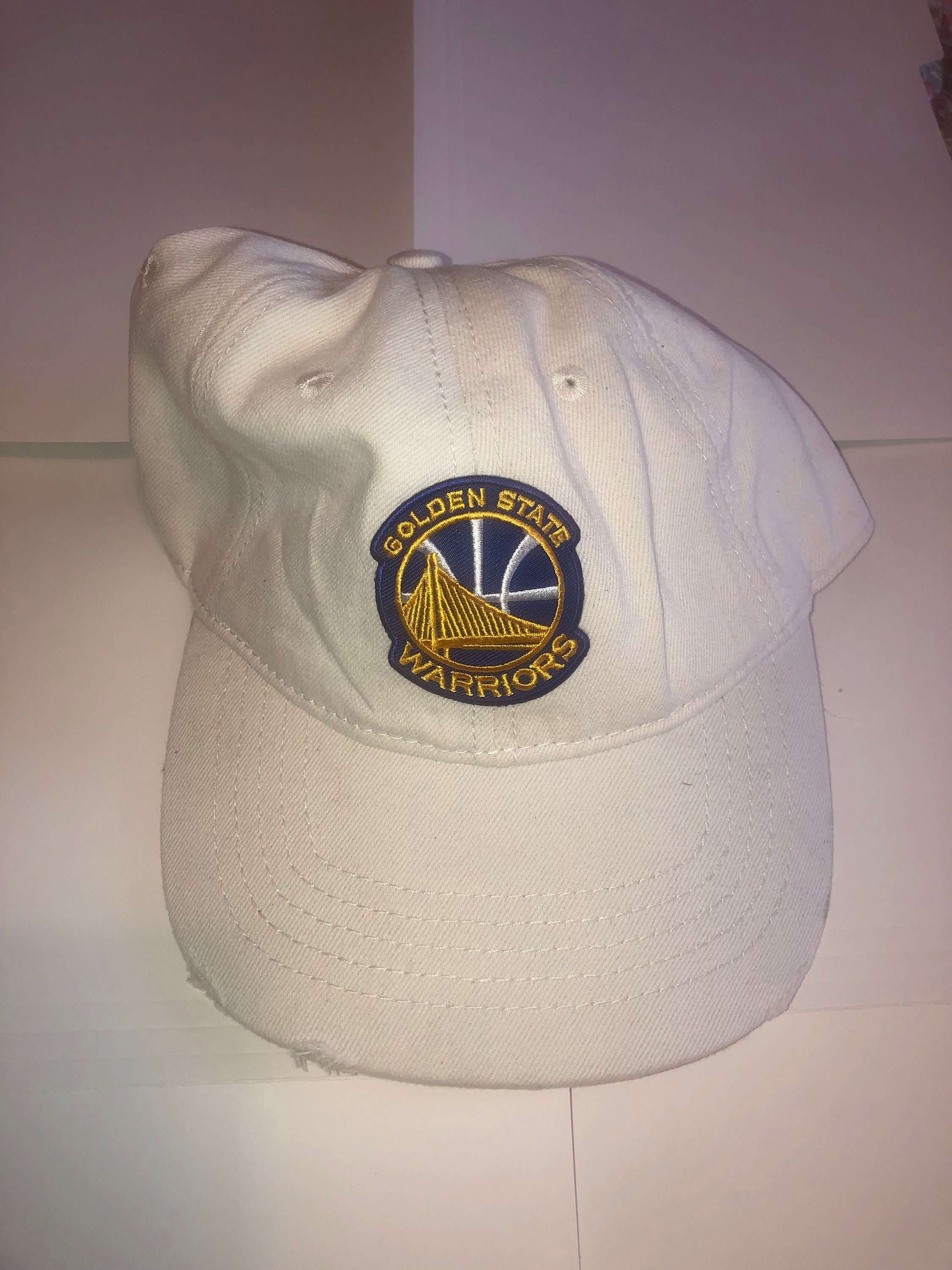 Golden State Warriors Cap bleach Denim - Etsy