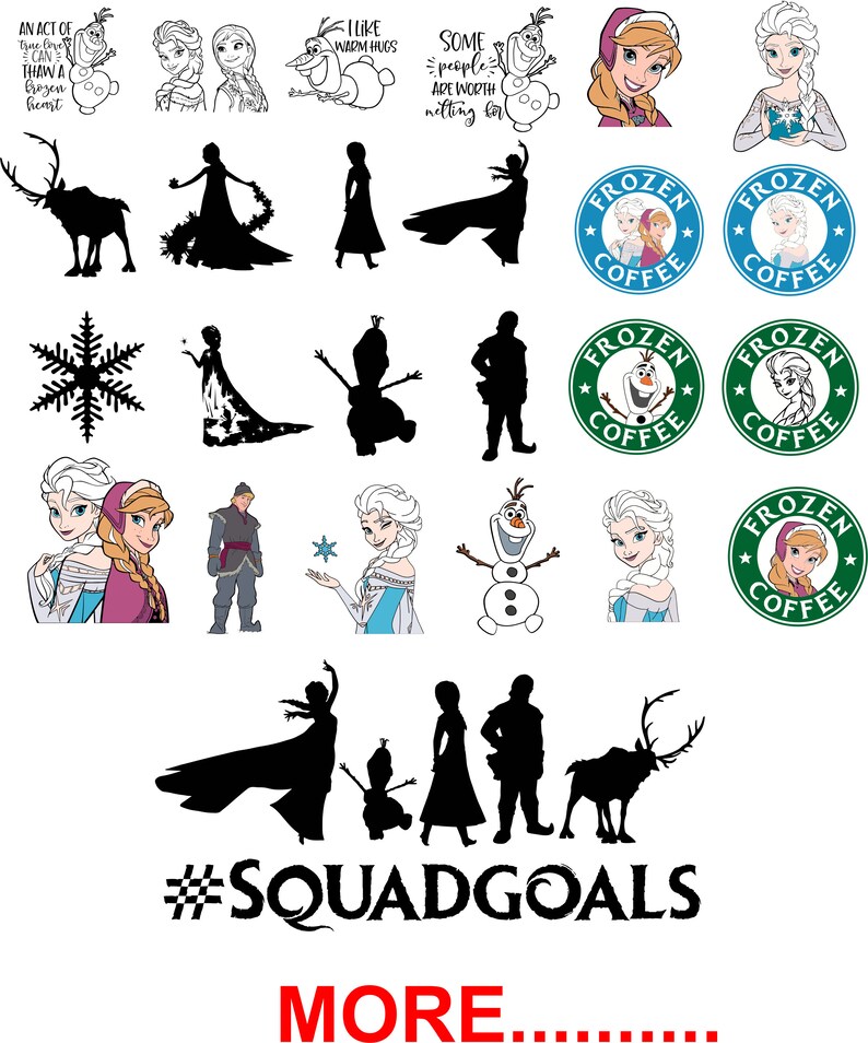 Frozen Queen Bundle Svg Disney Svg Elsa Svg Anna Svg Olaf Svg Hot Sex