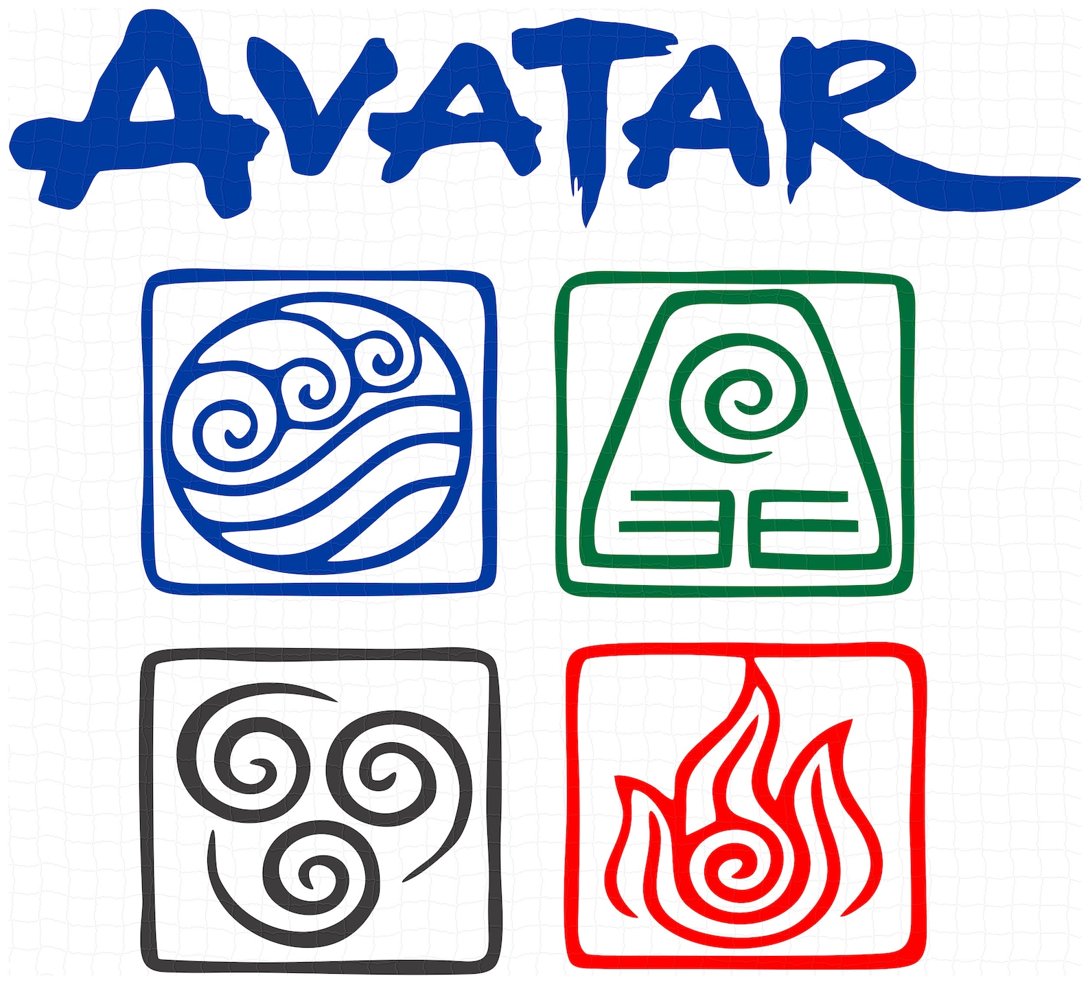 Avatar Logo / 4 Nations Silhouette SVG Bundle The Last | Etsy