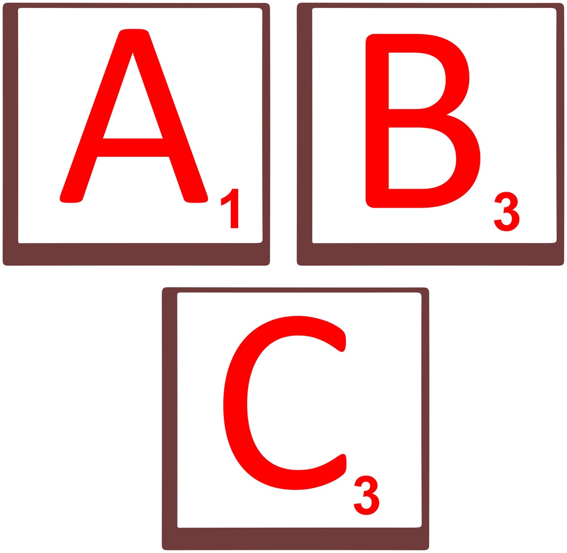 3D Scrabble SVG Font Bundle Individual cut files for each | Etsy