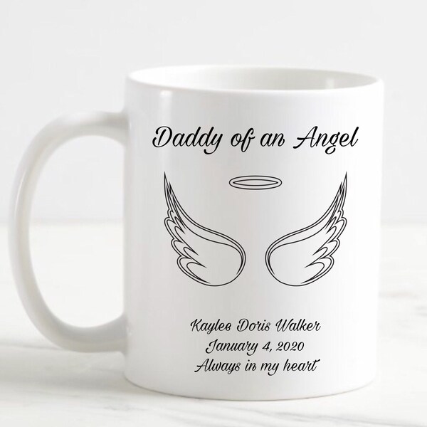 Daddy of an Angel Mug - Etsy
