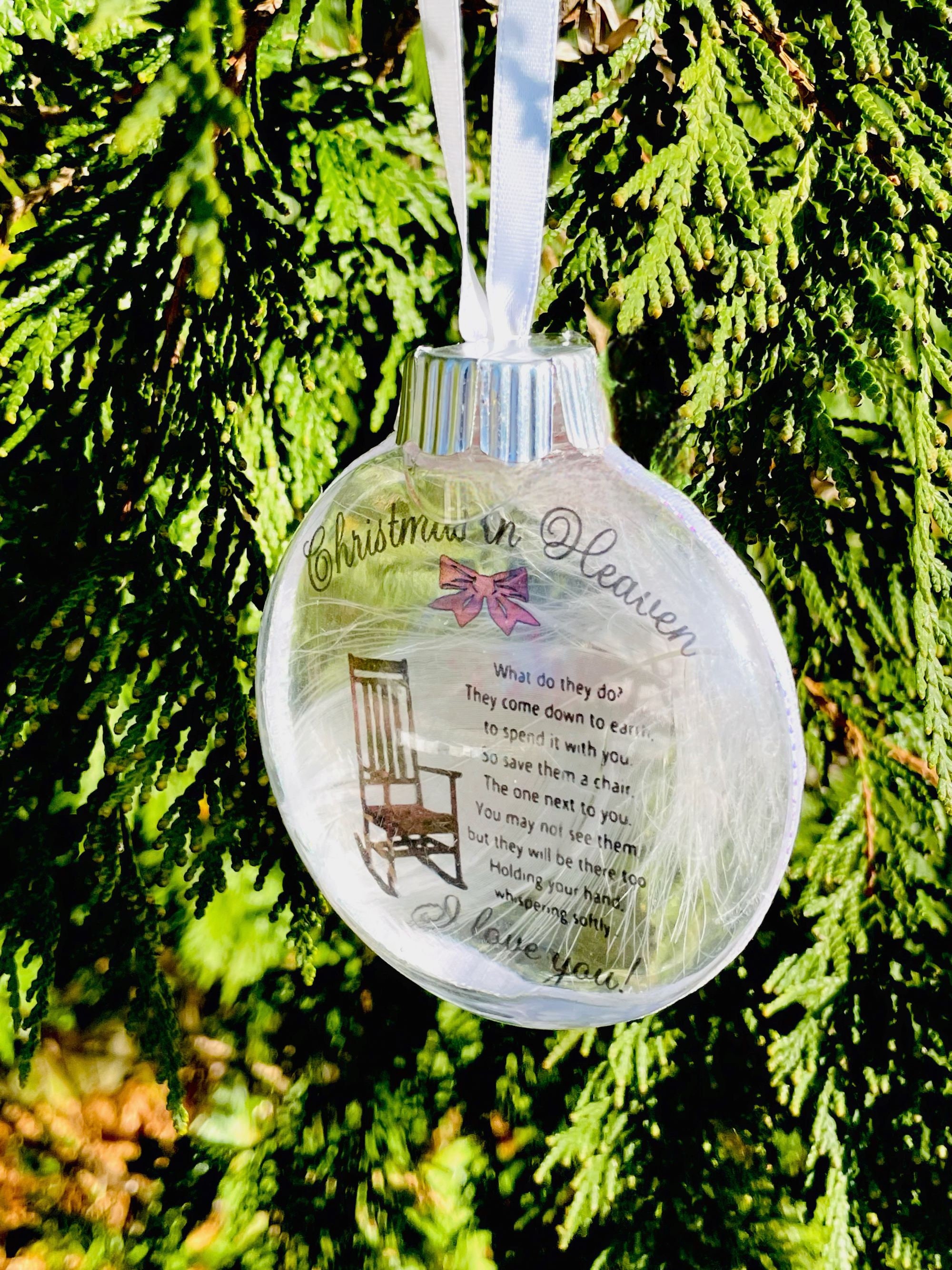 Christmas in Heaven Ornament, Chair Poem Ornament, What Do They Do in ...