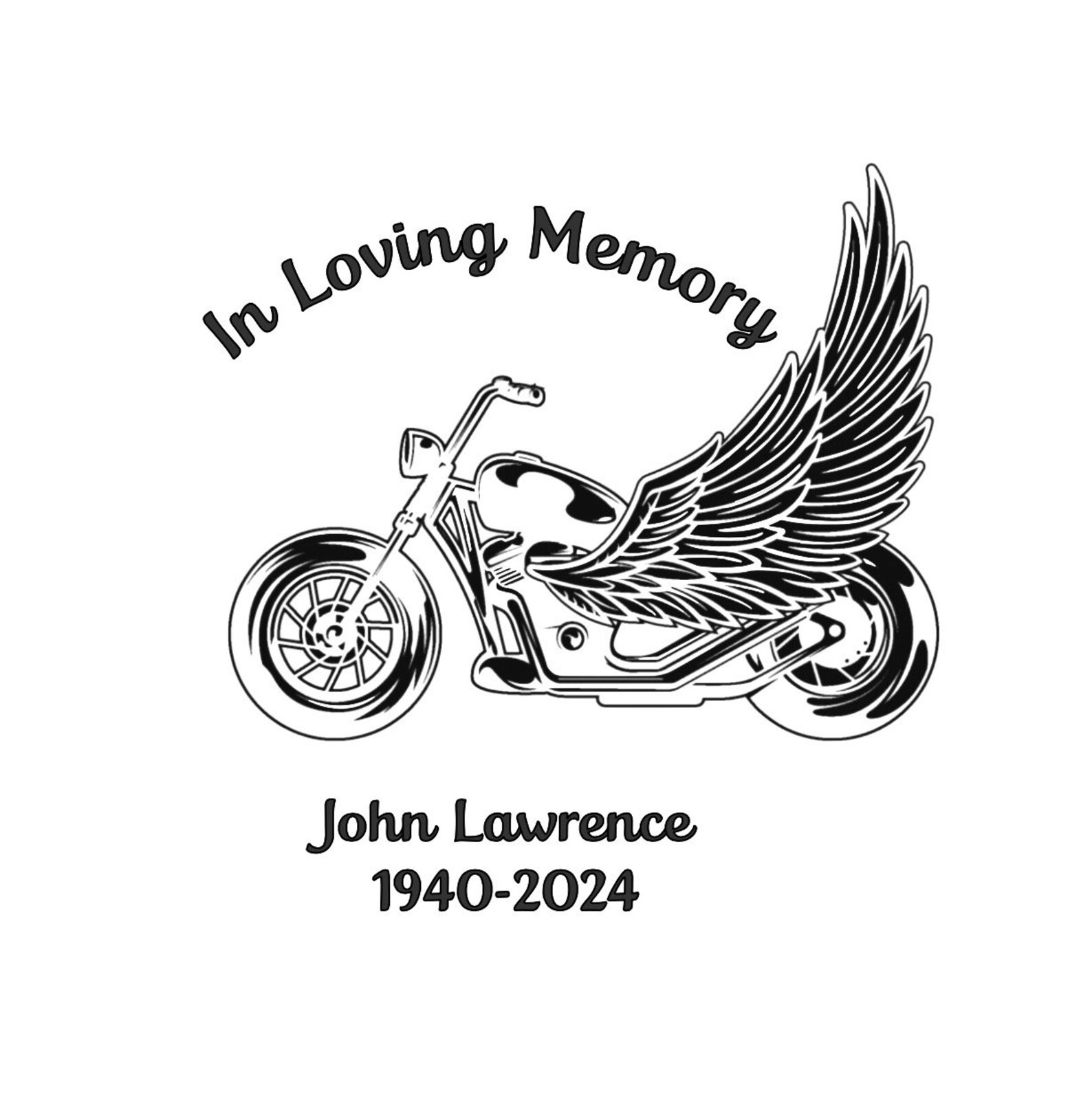 In Loving Memory Motorcycle Decal - Etsy Canada