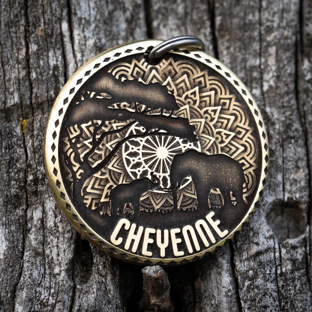 Elephant Tribal Layers Tag | Engraved | Copper | Personalized | Pet Cat ...