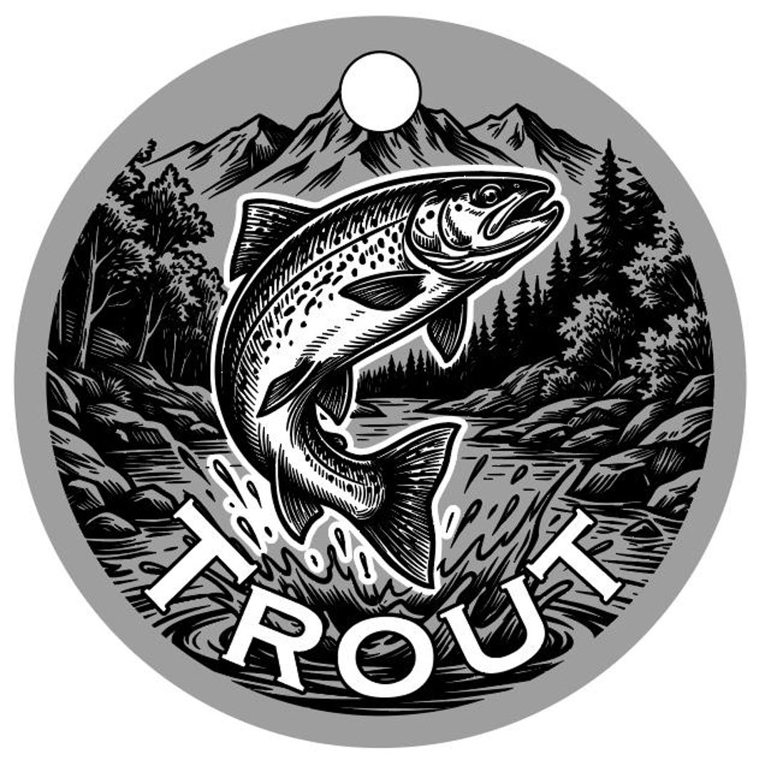 Trout Tag | Engraved | Copper | Personalized | Pet Cat Id Tag | Rainbow ...