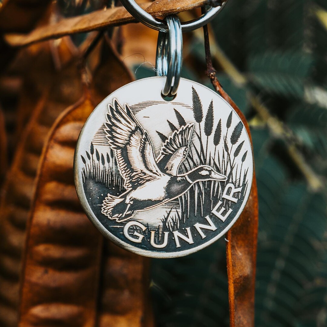 Duck Hunting Tag | Engraved | Copper | Personalized | Pet Cat Id Tag ...