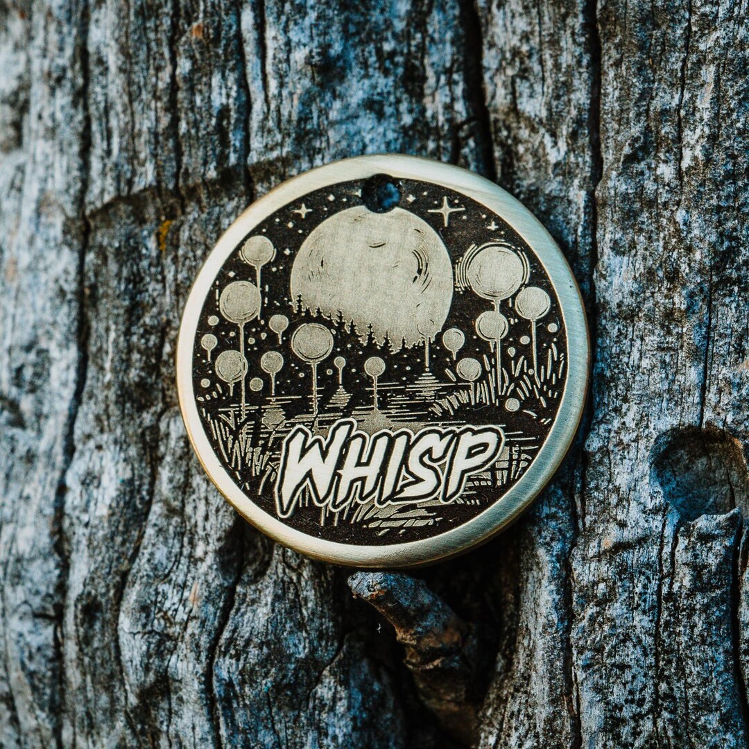 Will O' Wisp Tag | Engraved | Copper | Personalized | Pet Cat Id Tag ...