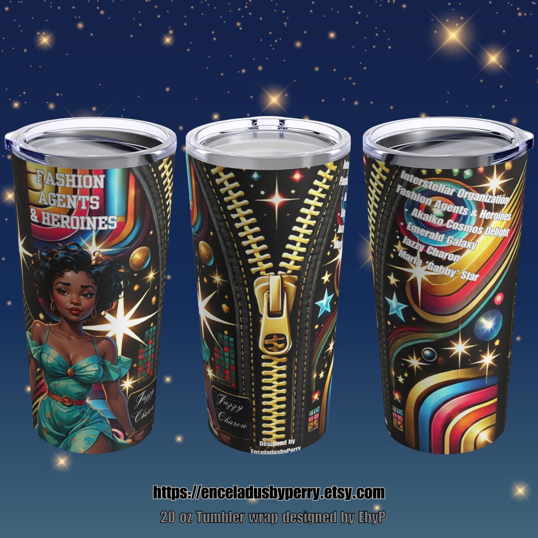 Galactic Glamour: Exclusive Tumbler Wrap Collection - Etsy