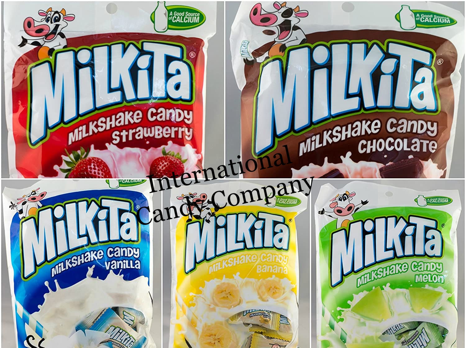 Milkita Neapolitan Mix Strawberry Vanilla Chocolate Milk Chewy Candy ...