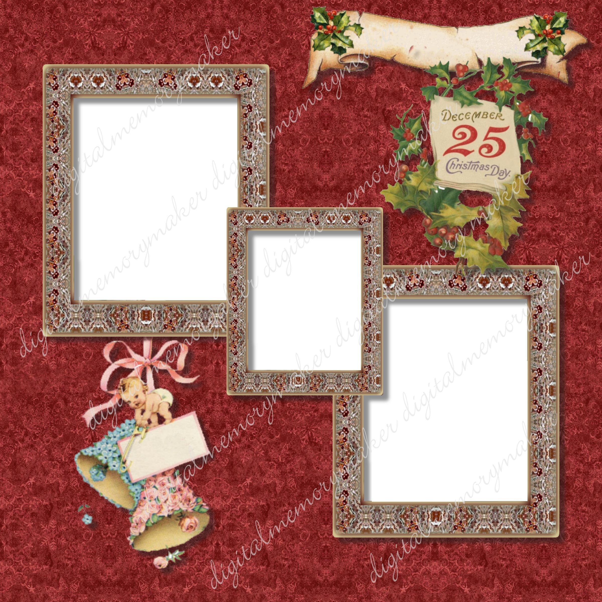 Scrapbook Templates, Digital Scrapbook Template, Scrapbook Pages ...