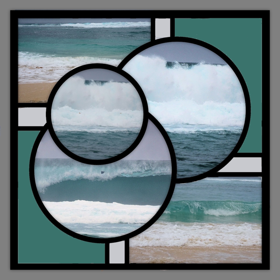 Mosaic Scrapbook Template: Azza Style, 7 Photos (digital Download) - Etsy