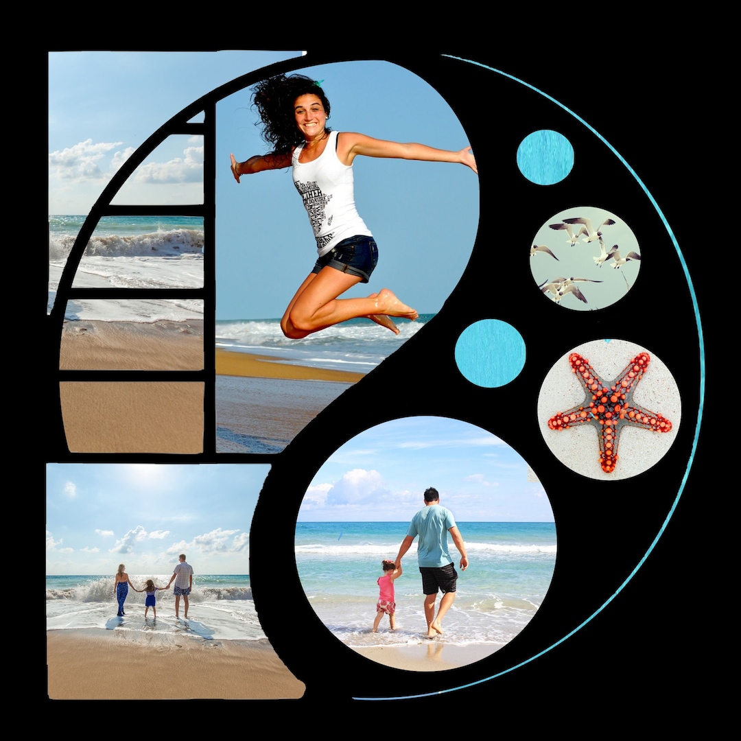 12x12 Scrapbook Template: Azza Style Photo Layout (digital Download) - Etsy