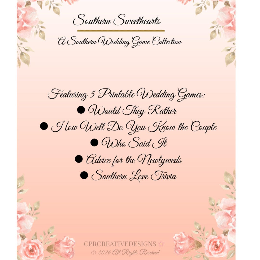 Bridal Shower Game Printable Bundle, Rustic Barn Wedding Activity ...