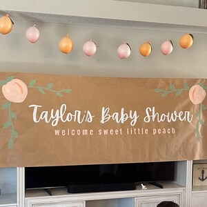 Custom Painted Brown Paper Banner! - Etsy