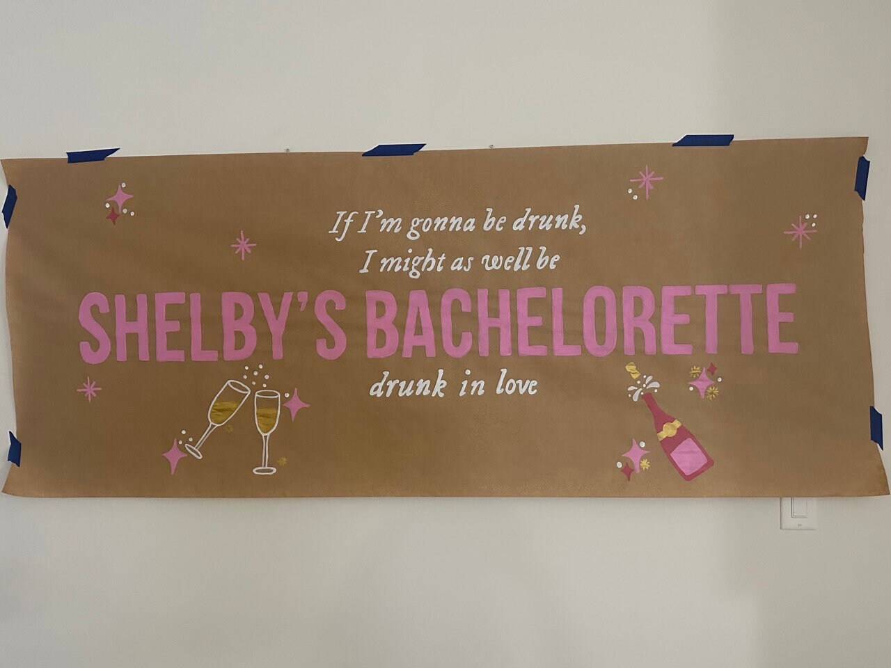 Custom Painted Brown Paper Banner! - Etsy