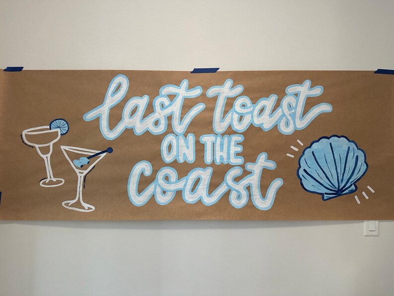 Custom Painted Brown Paper Banner! - Etsy