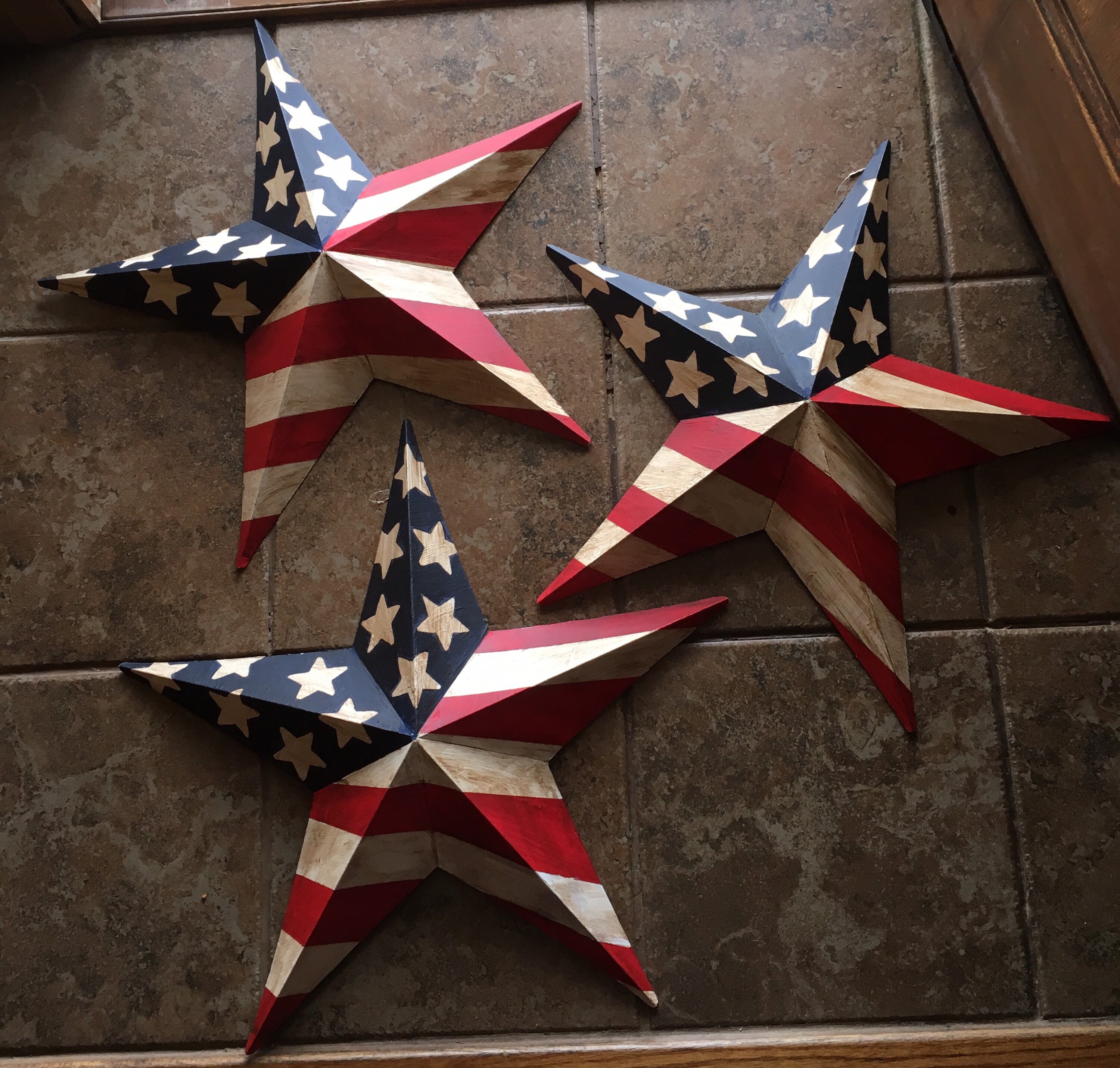 Metal American Flag Star - Etsy
