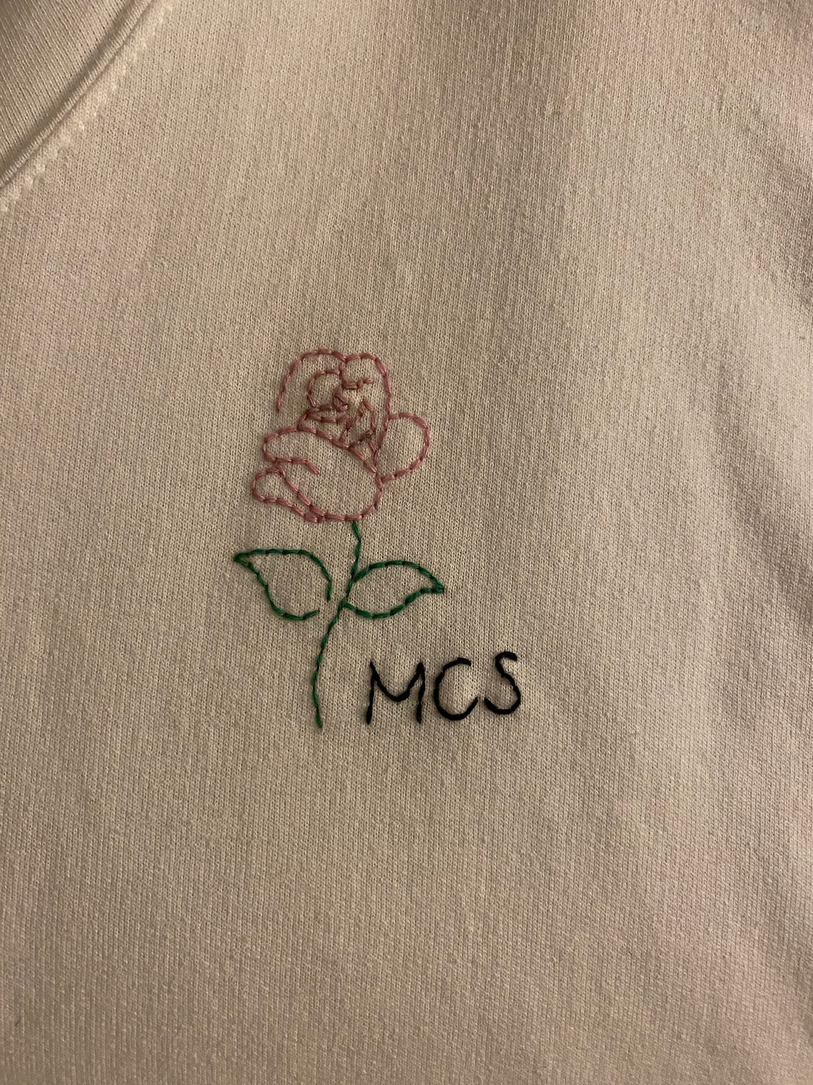 Custom Embroidered Hoodie Simple Embroidery Design | Etsy