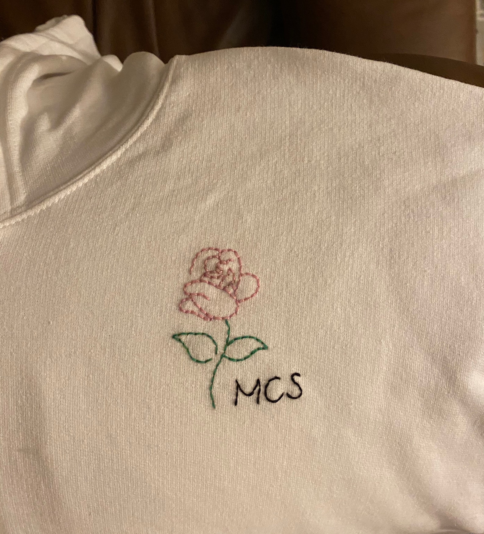 Custom Embroidered T-shirt Simple Design Minimalist | Etsy