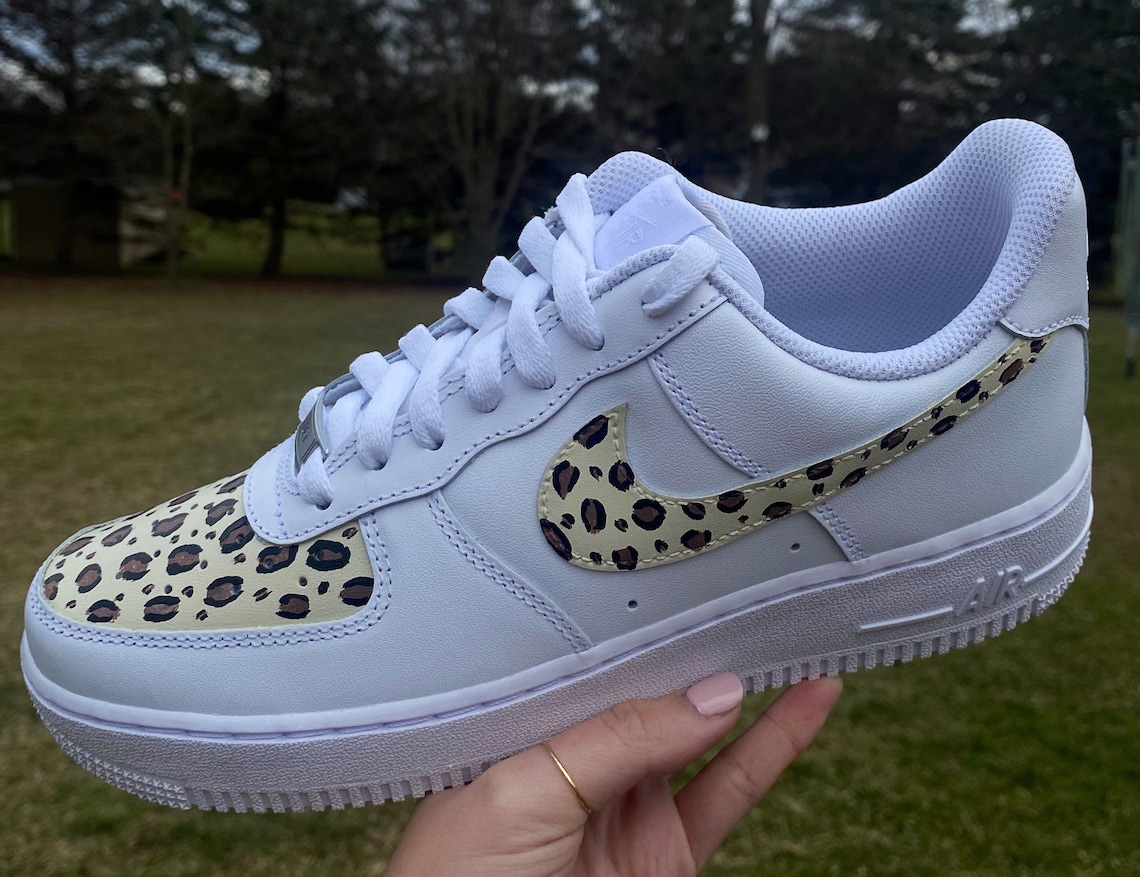 Custom Cheetah Nike Air Force 1 Sneakers | Hand-painted AF1 - Etsy