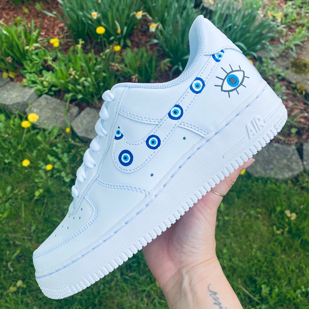Evil Eye Custom Air Force 1 | Hand-painted AF1 Shoes - Etsy