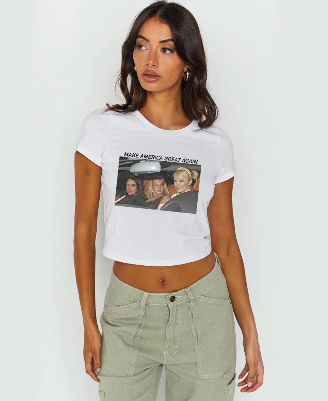 Trendy Y2k Baby Tee Early 2000's Funny Shirt for Women Millenial Crop ...