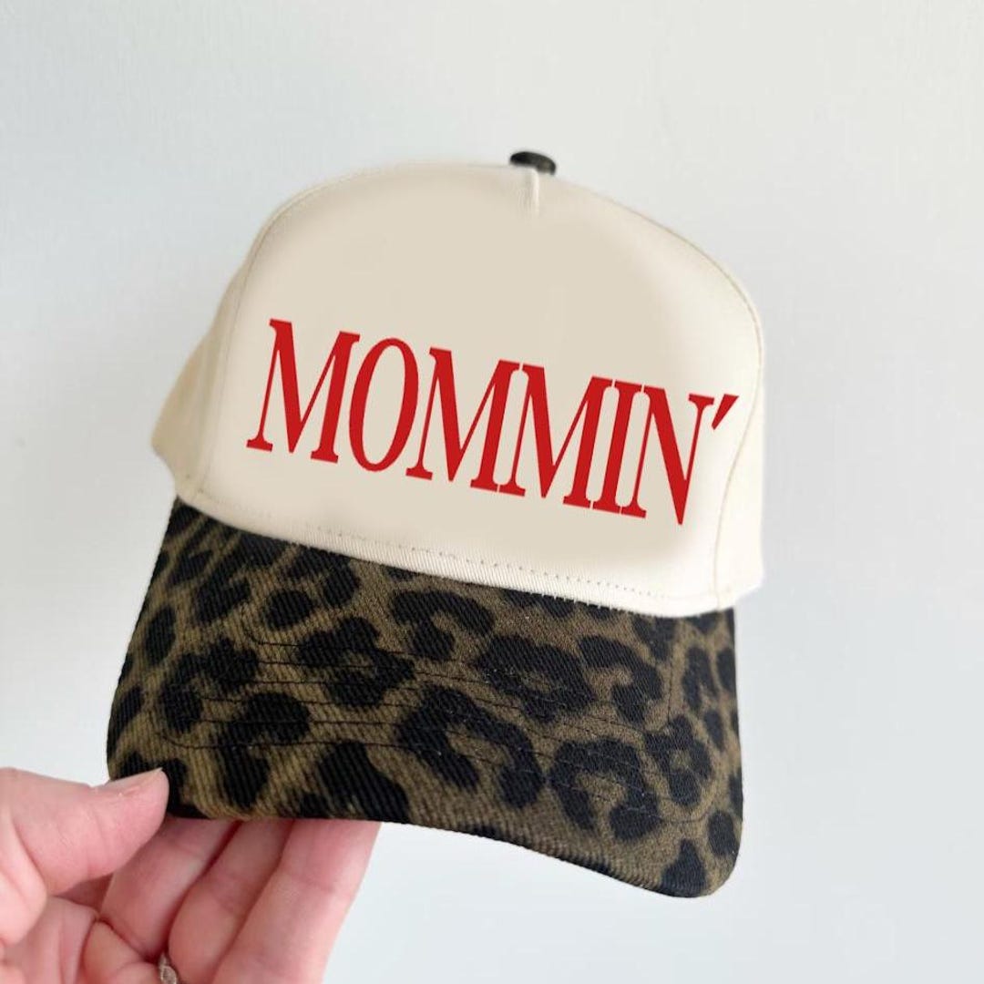 Mommin' Womens Trucker Hat Trendy Mother Hats Leopard Cheetah Bill Hats ...
