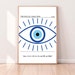 Evil Eye Digital Download|evil Eye Wall Print|evil Eye Typography Print ...