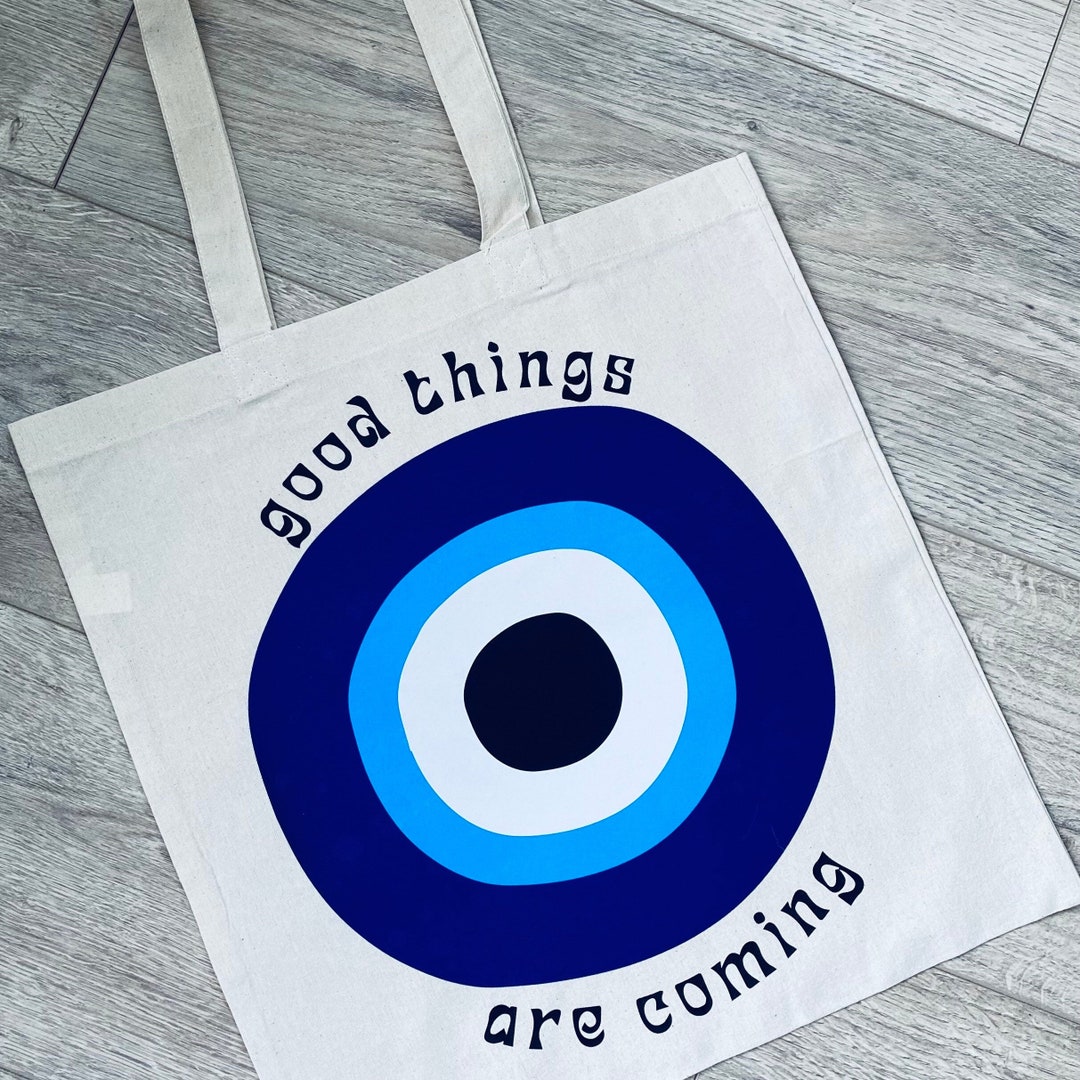 Evil Eye Tote Bag|spiritual Tote|protective Eye Tote|greek Evil Eye Bag ...