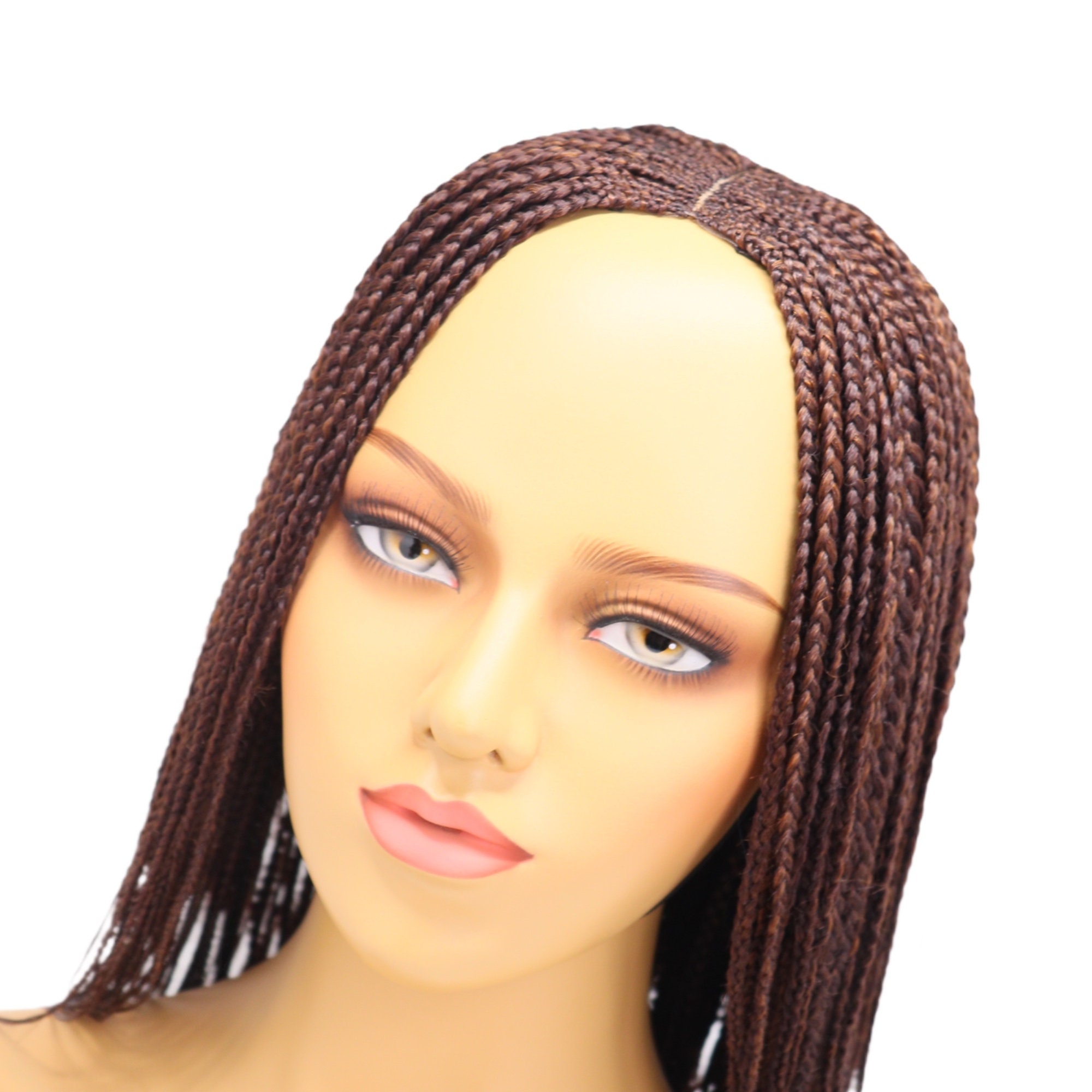Lush Braided Wig No Lace Front Wigs Synthetic Cornrow Short Etsy