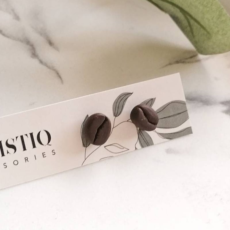 Coffee Bean Earrings - Etsy