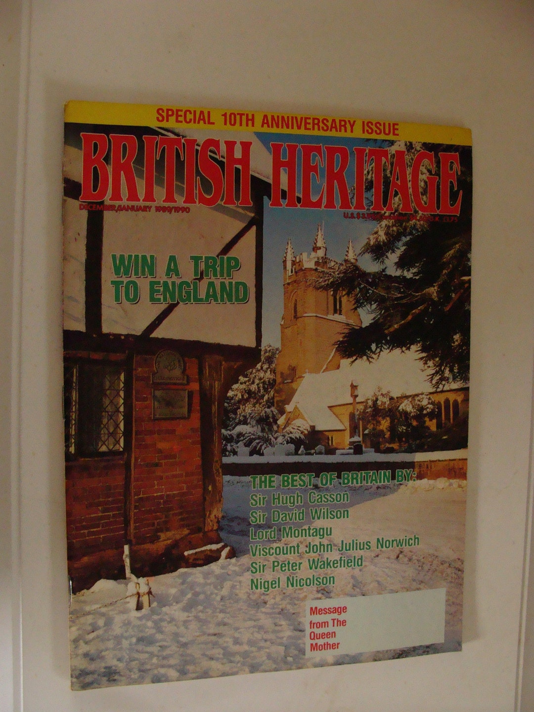 British Heritage Magazine Vol 11 Number 1 Dec 1989 / Jan 1990 - Etsy