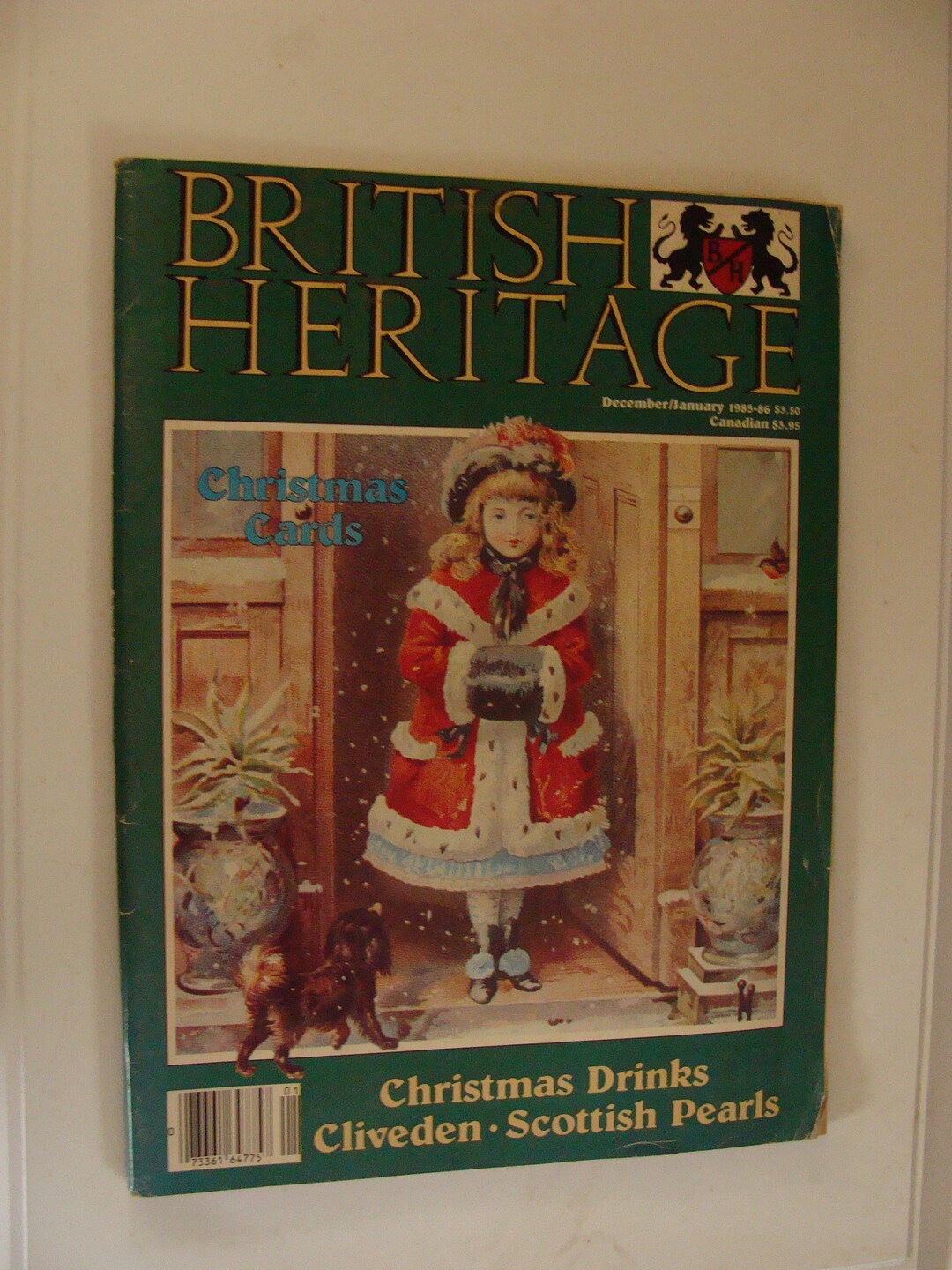 British Heritage Magazine Dec 1985 Jan 1986 Christmas - Etsy