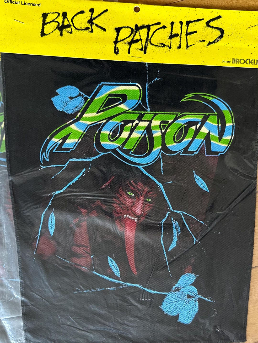 Vintage Poison Blue Rose Backpatch 1988 - Etsy
