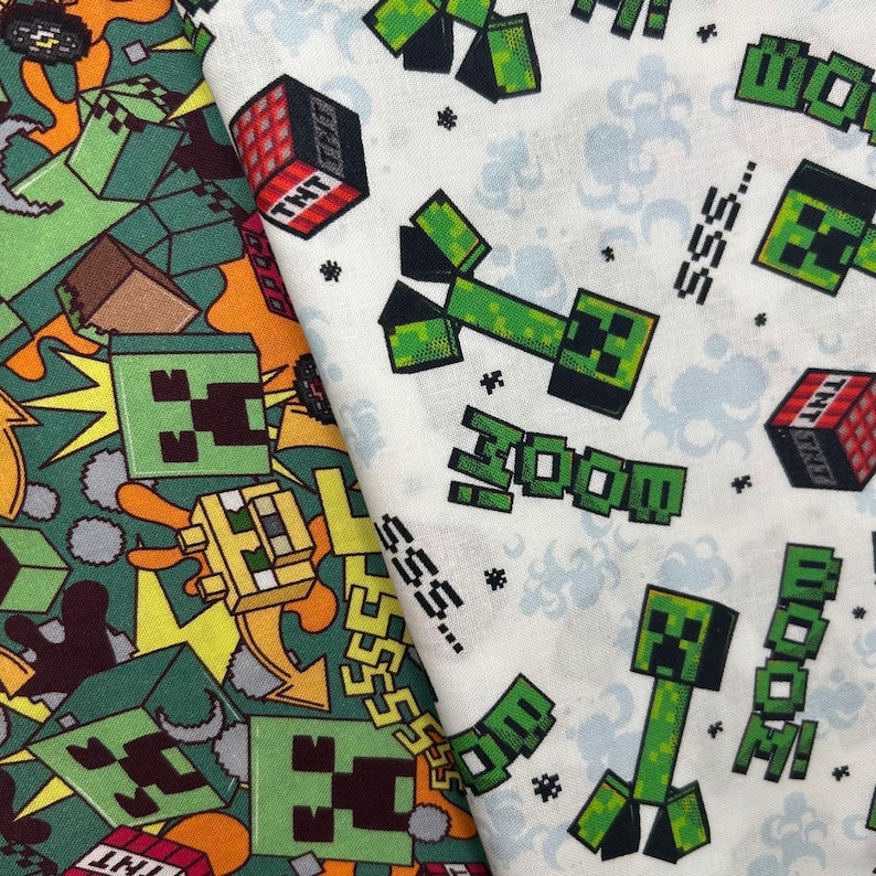 Minecraft Fabrics Collection. 100% Cotton. Also Sold by the Half Yard ...