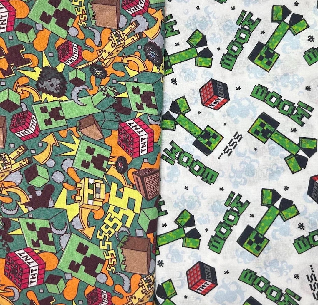 Minecraft Fabrics Collection. 100% Cotton. Also Sold by the Half Yard ...