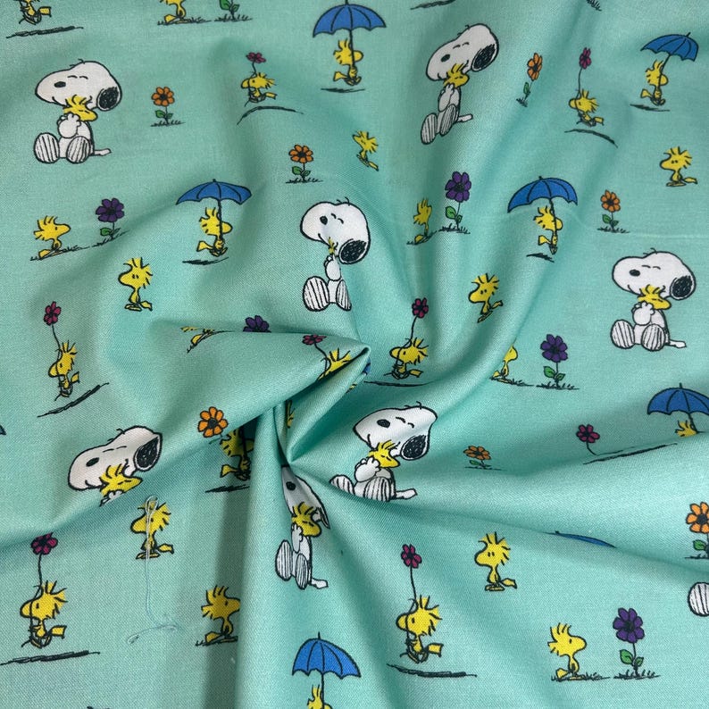Snoopy and Woodstock Fabrics 100% Cotton. Also Sold by the Half Yard or ...