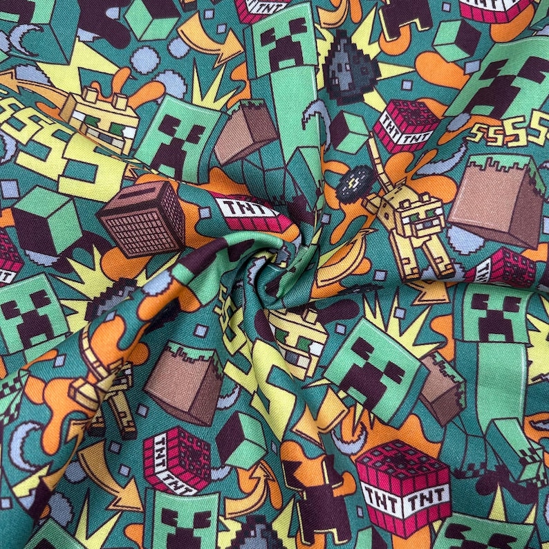 Minecraft Fabrics Collection. 100% Cotton. Also Sold by the Half Yard ...