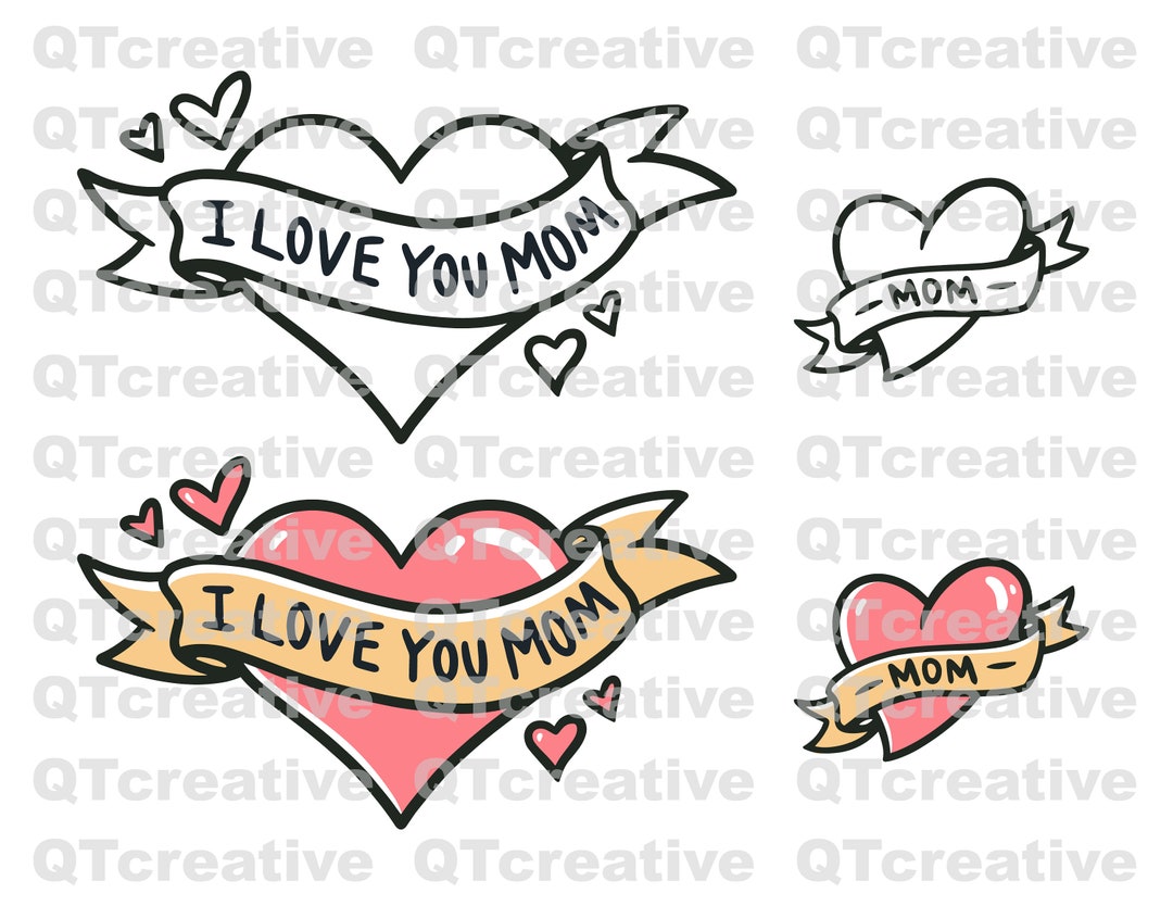 VECTOR MOM LOGOS Svg, Png, Jpeg, Eps. Instant Download Set of 4 ...