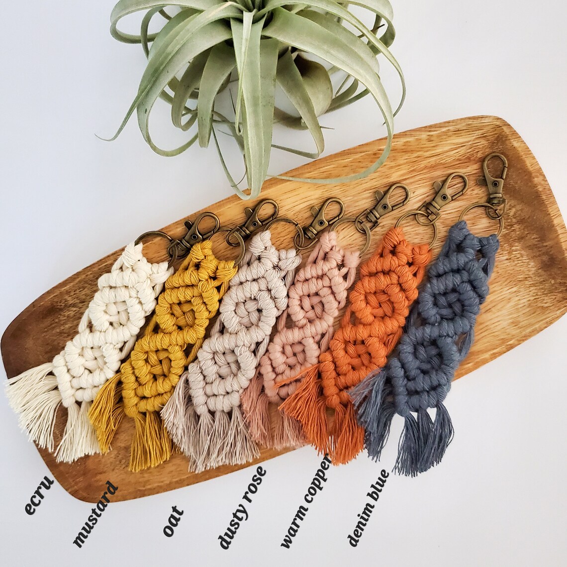 Macrame Keychain, Boho Style Keychain, Car Keys Accessory, Boho Purse ...