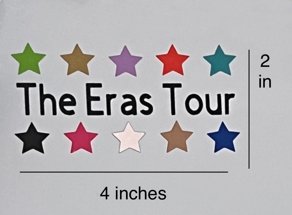 Taylor Swift the Eras Tour Decal, With Star Boarder That Represents ...