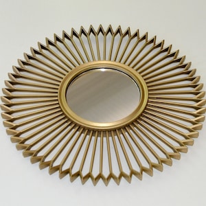Small Gold and Rose Gold Plastic Decorative Mirrors 9.5x9.5 Inches ...