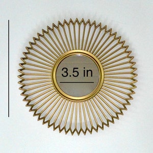 Small Gold and Rose Gold Plastic Decorative Mirrors 9.5x9.5 Inches ...